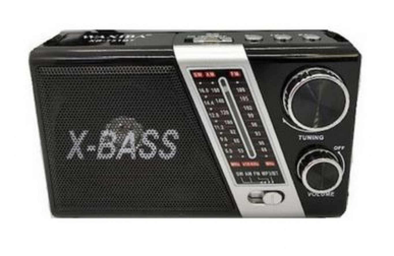 Επαναφορτιζόμενο Φορητό Ραδιόφωνο με Bluetooth Μαύρο Waxiba XB-751BT ...
