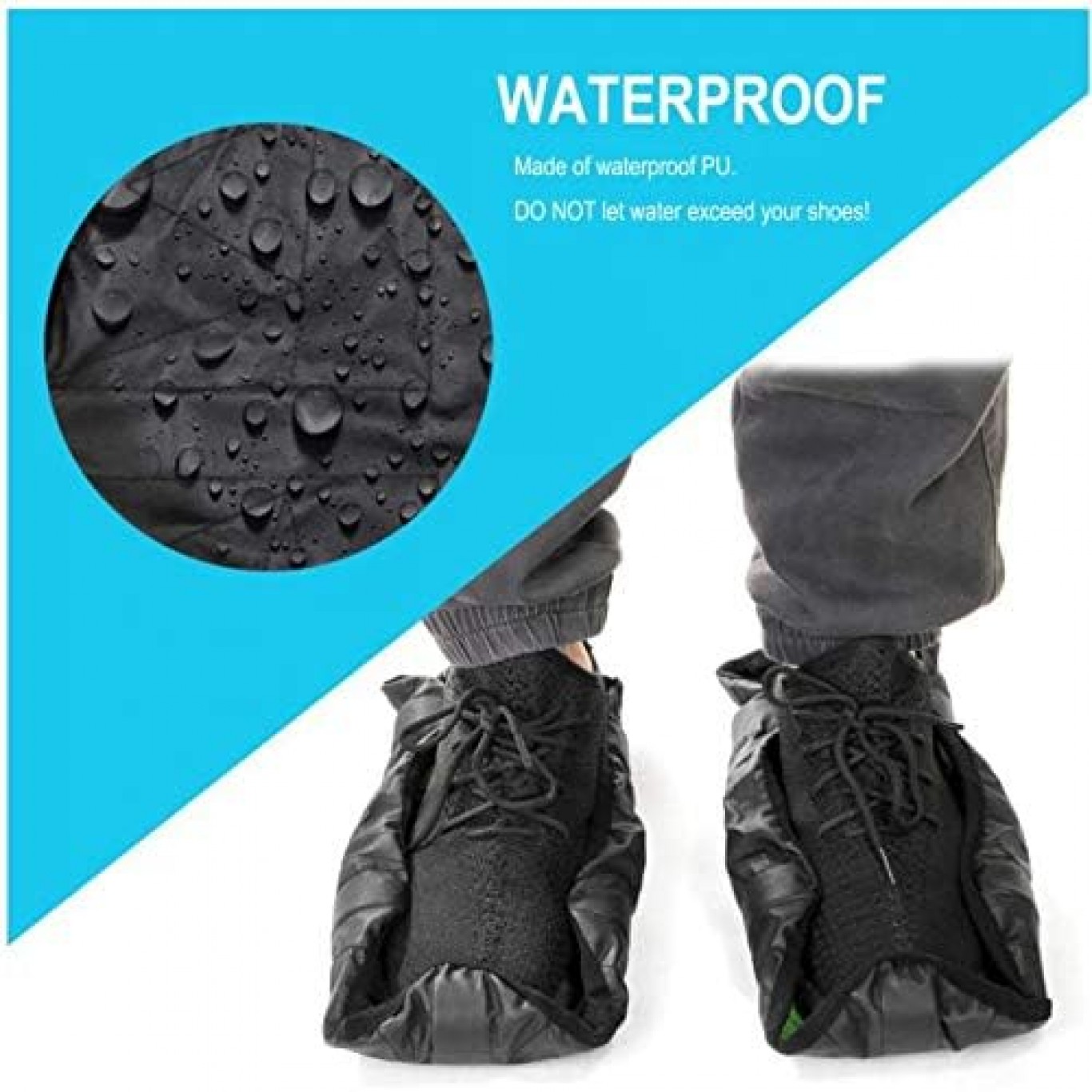 Ζευγάρι Φορητό Αδιάβροχο Επαναχρησιμοποιούμενο Κάλυμμα Παπουτσιών | Klikit.gr