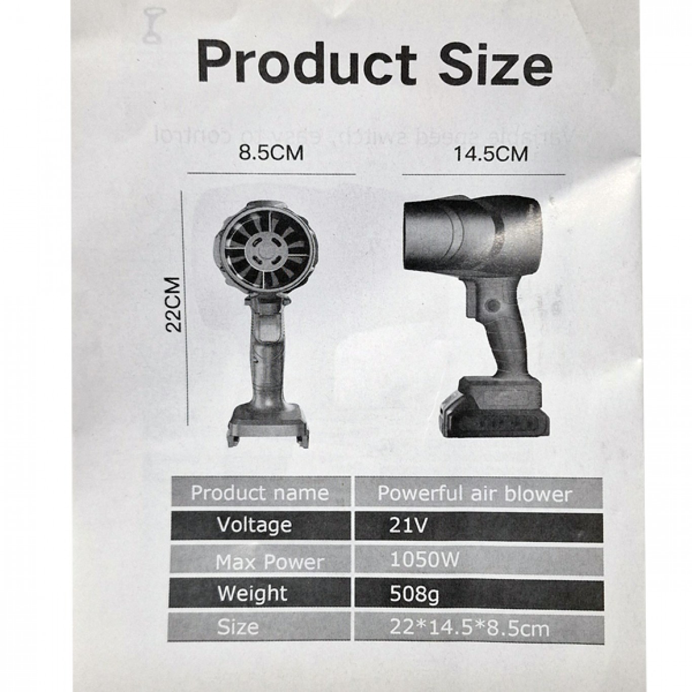 GENAI Επαναφορτιζόμενος Φυσητήρας Χειρός με 2 Μπαταρίες Λιθίου | Klikit.gr