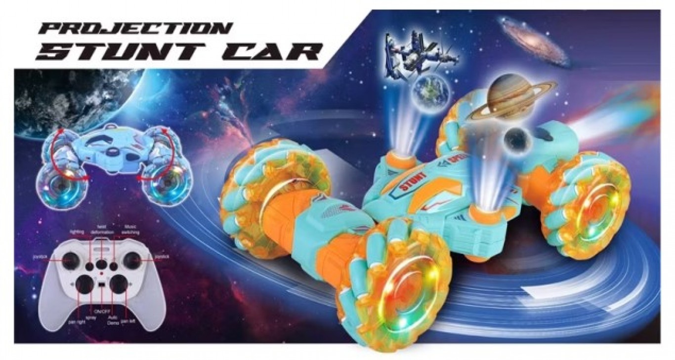 Ακροβατικό Τηλεκατευθυνόμενο Αυτοκίνητο με Φώτα Led & Ηχο 360° | Klikit.gr