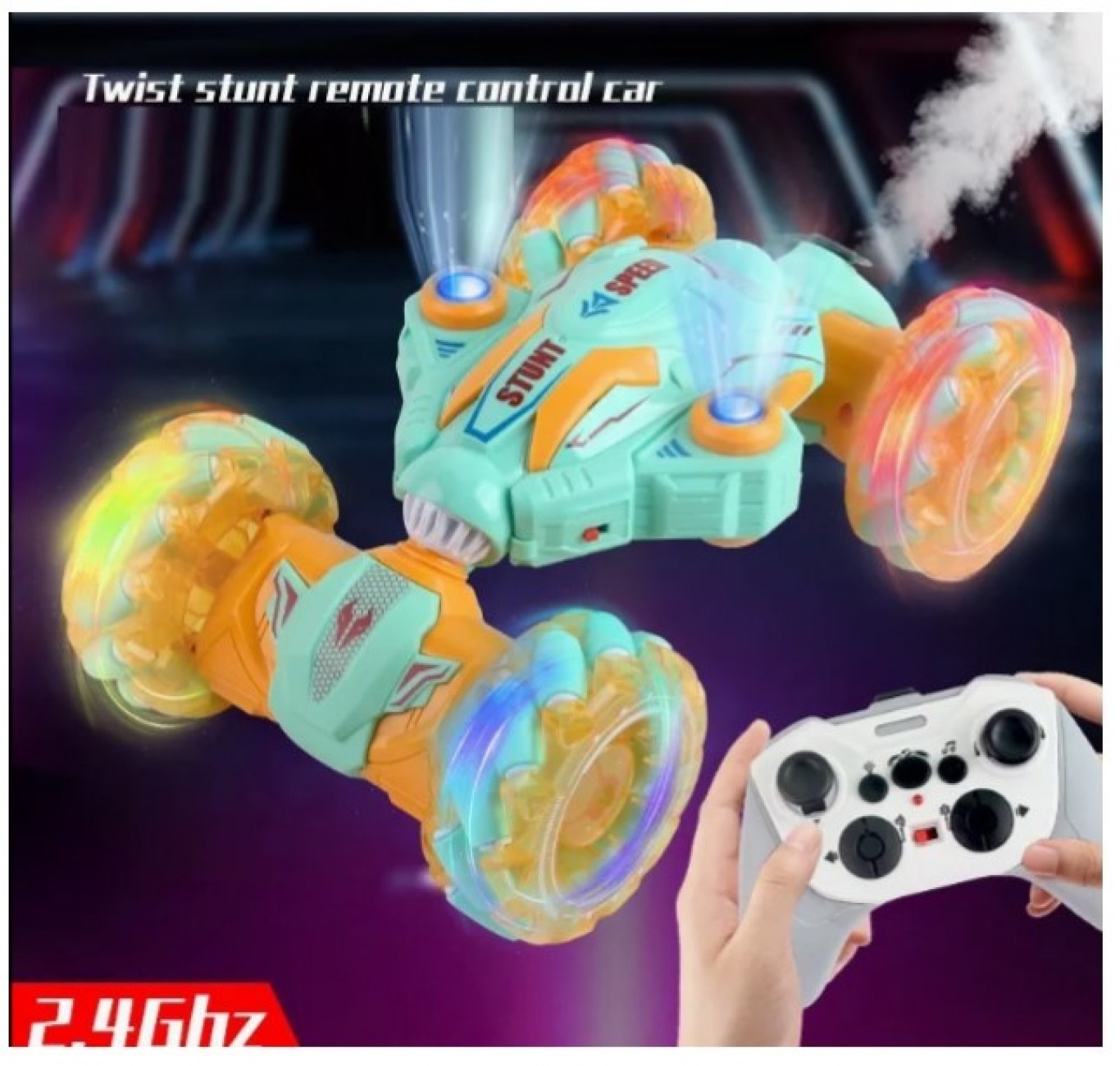 Ακροβατικό Τηλεκατευθυνόμενο Αυτοκίνητο με Φώτα Led & Ηχο 360° | Klikit.gr