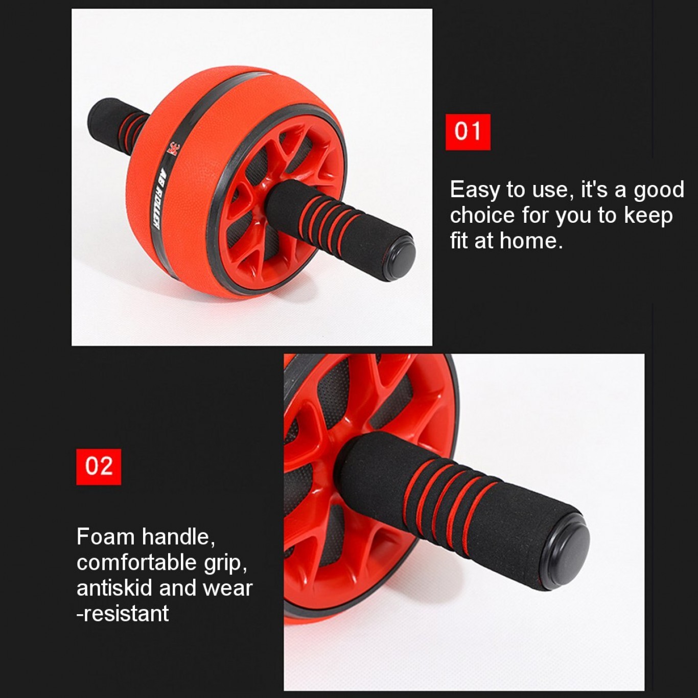 Ρόδα Εκγύμνασης Κοιλιακών - Abdominal Muscle Fitness Wheel | Klikit.gr